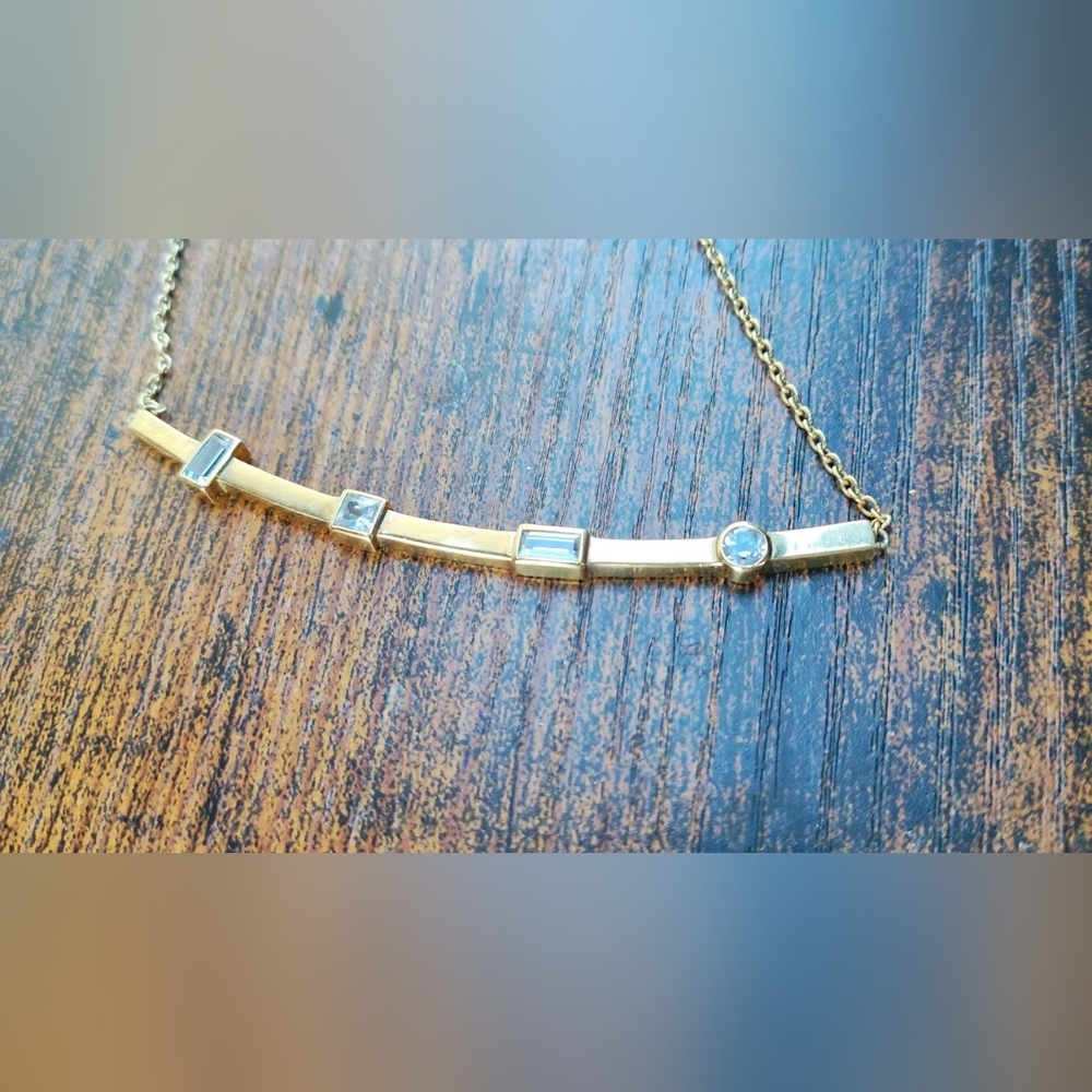 Elizabeth And James Stella Necklace 23k Gold Over Sil… - Gem